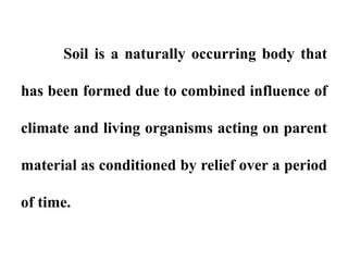 Soil definition by various authors | PPTX