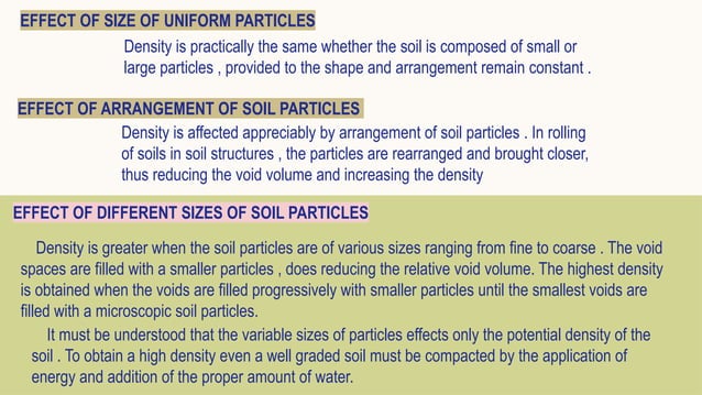 SOIL DENSITY of SOIL GEOTECHNICAL ENGINEERING | PPT