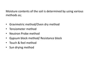 Soil determination methods | PPTX