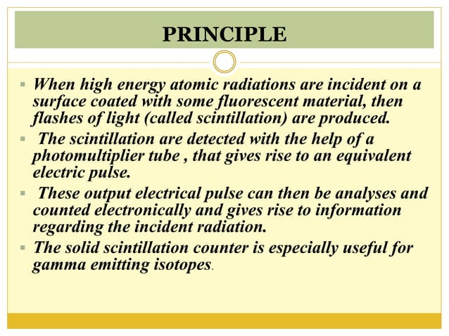SOILD SCINTILLATION COUNTER PPT.pptx | Chemistry | Science