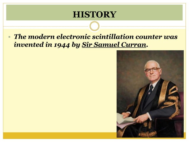 SOILD SCINTILLATION COUNTER PPT.pptx | Chemistry | Science