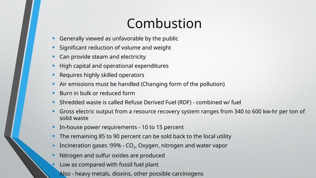 Land pollution/solid waste management Techniques | PPT