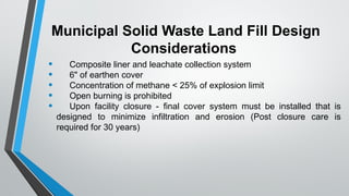 Land pollution/solid waste management Techniques | PPTX