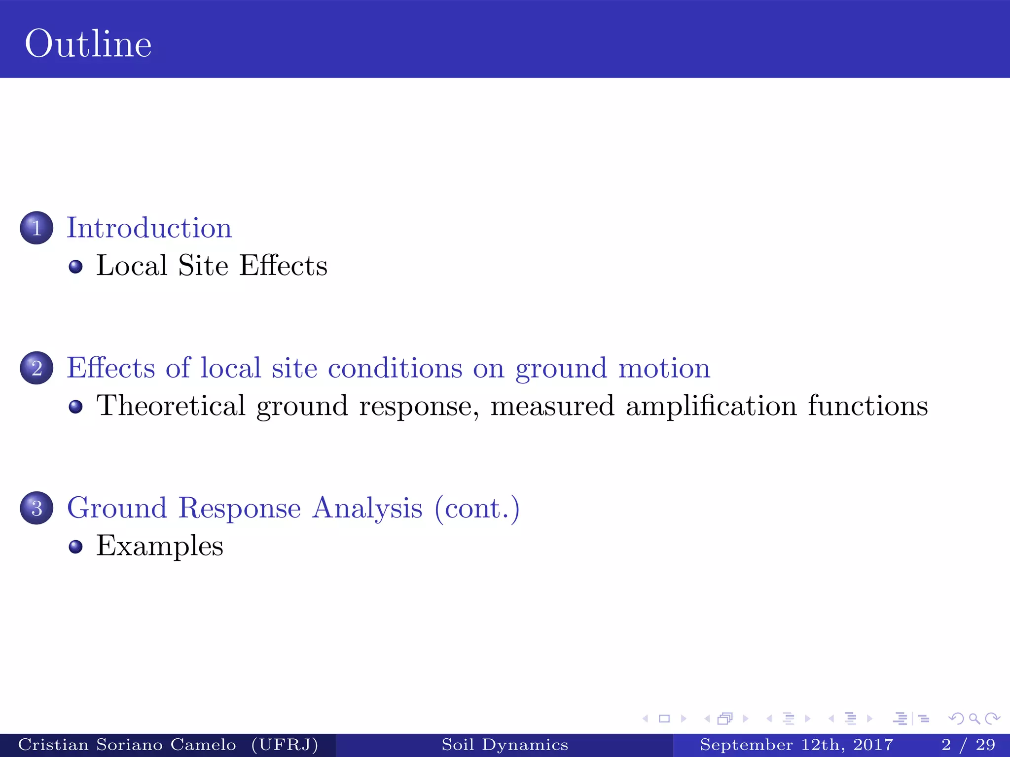 Soil Dynamics - Local Site Effects - Ground response - Geotechnical ...