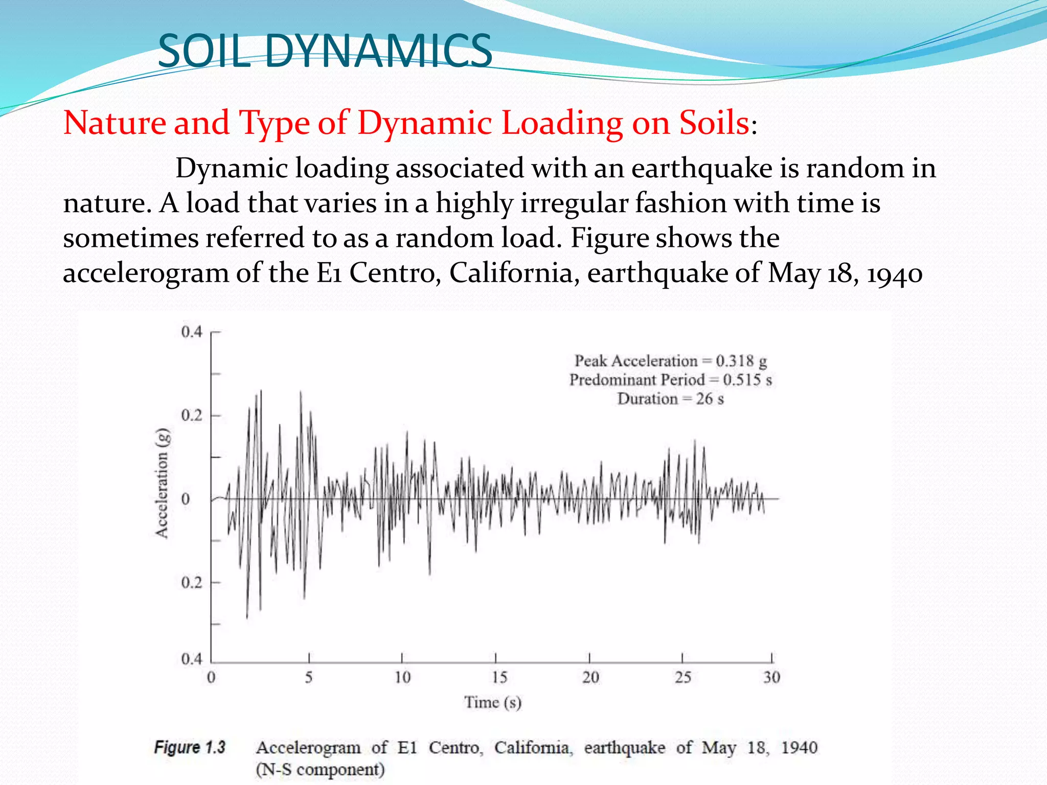 Soil dynamics introduction | PPTX