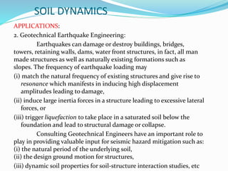 Soil dynamics introduction | PPTX