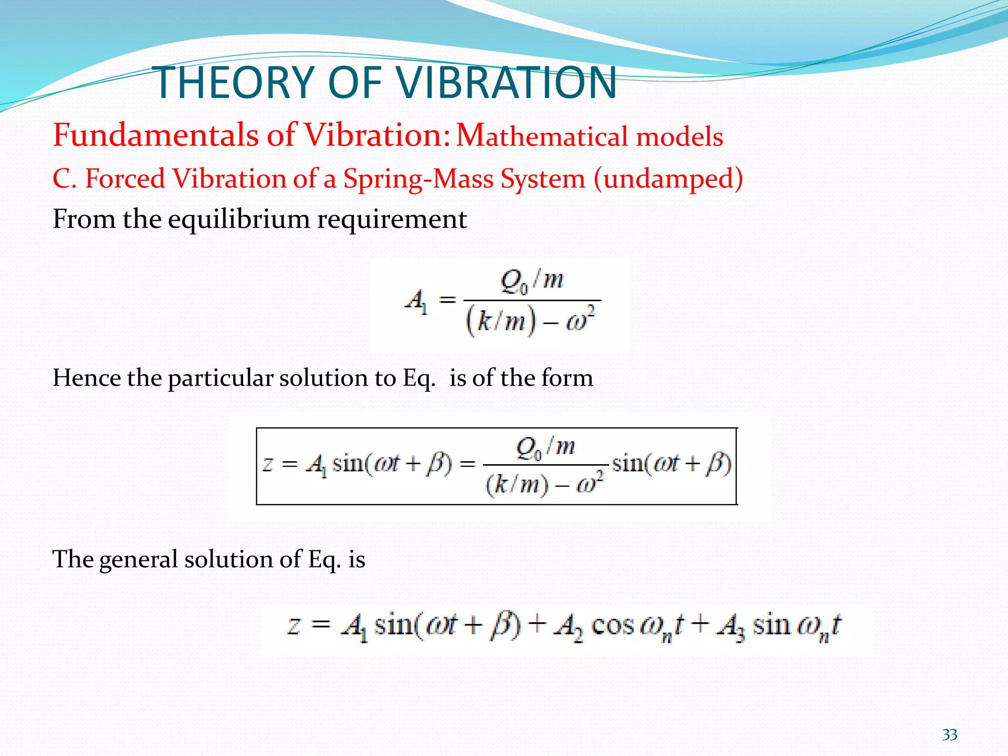 SOIL DYNAMICS - THEORY OF VIBRATIONS | PPSX