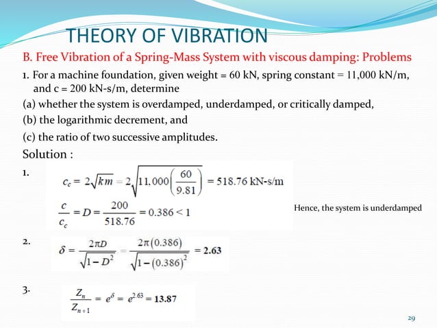 SOIL DYNAMICS - THEORY OF VIBRATIONS | PPSX