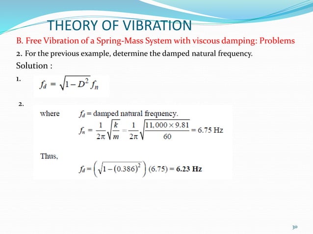 SOIL DYNAMICS - THEORY OF VIBRATIONS | PPSX