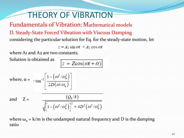 SOIL DYNAMICS - THEORY OF VIBRATIONS | PPSX
