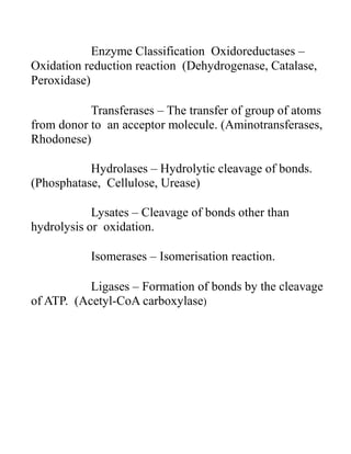 Soil enzymes enzymes classification and importance | PPT