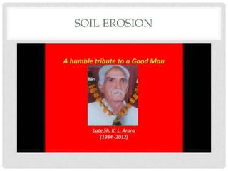 Soil erosion and weathering | PPTX