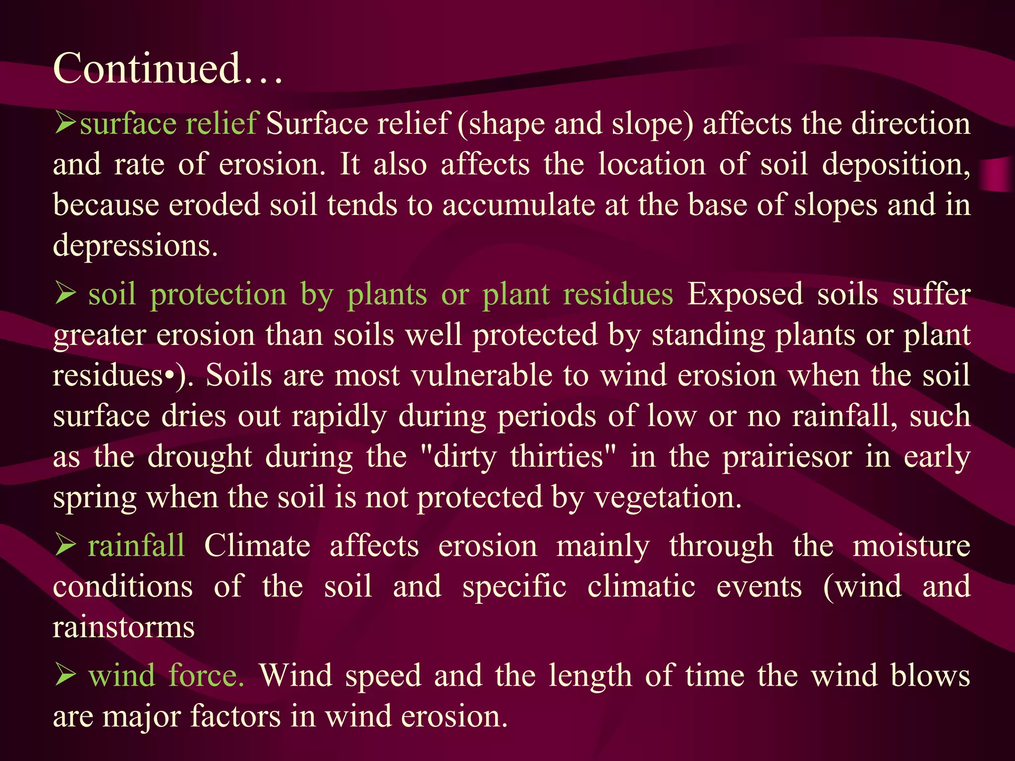 Soil erosion: Wind And Water | PPTX