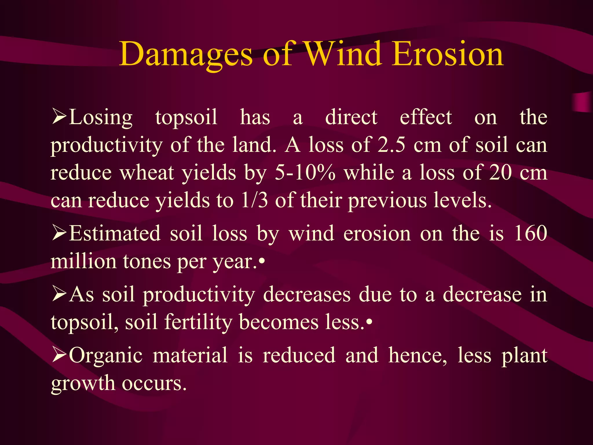 Soil erosion: Wind And Water | PPTX