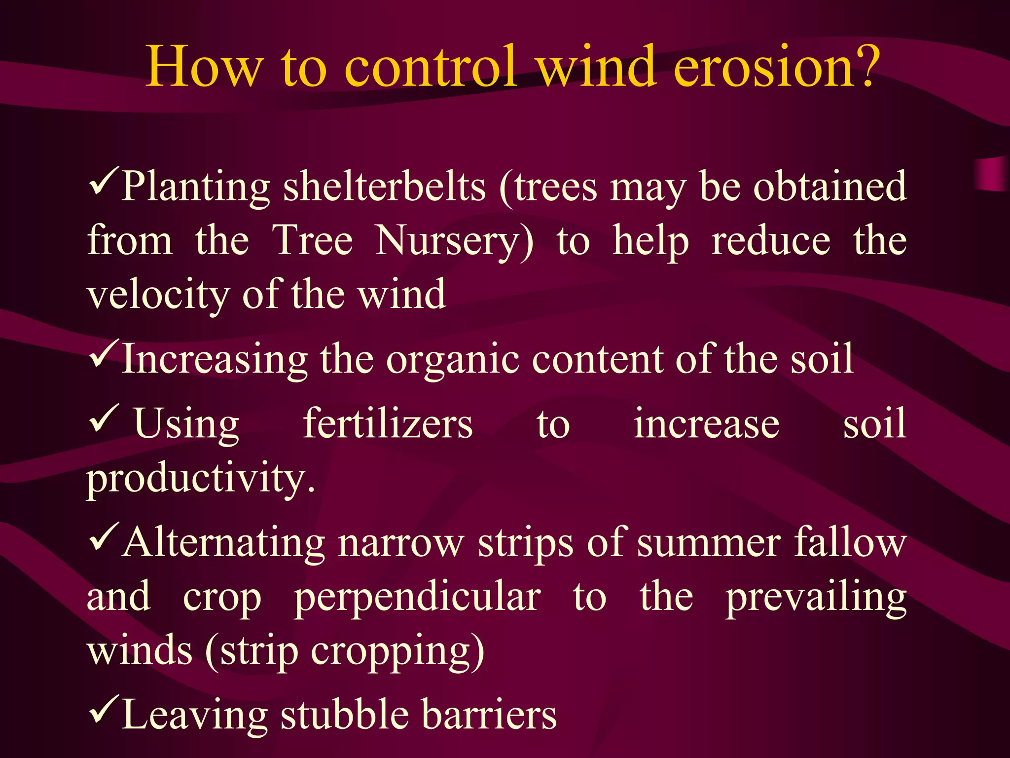 Soil erosion: Wind And Water | PPTX