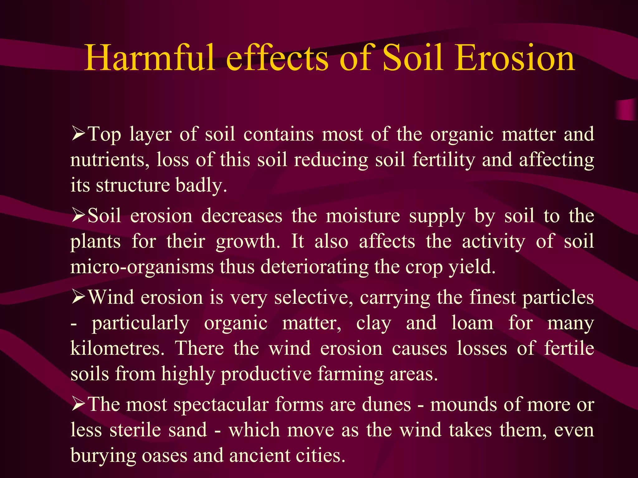 Soil erosion: Wind And Water | PPTX