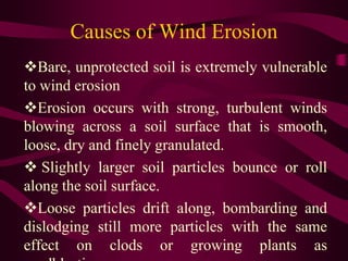 Soil erosion: Wind And Water | PPTX