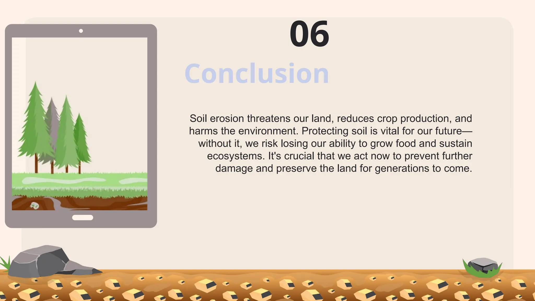 A research paper on soil erosion, including definition, types, causes, effects etc. | PPTX