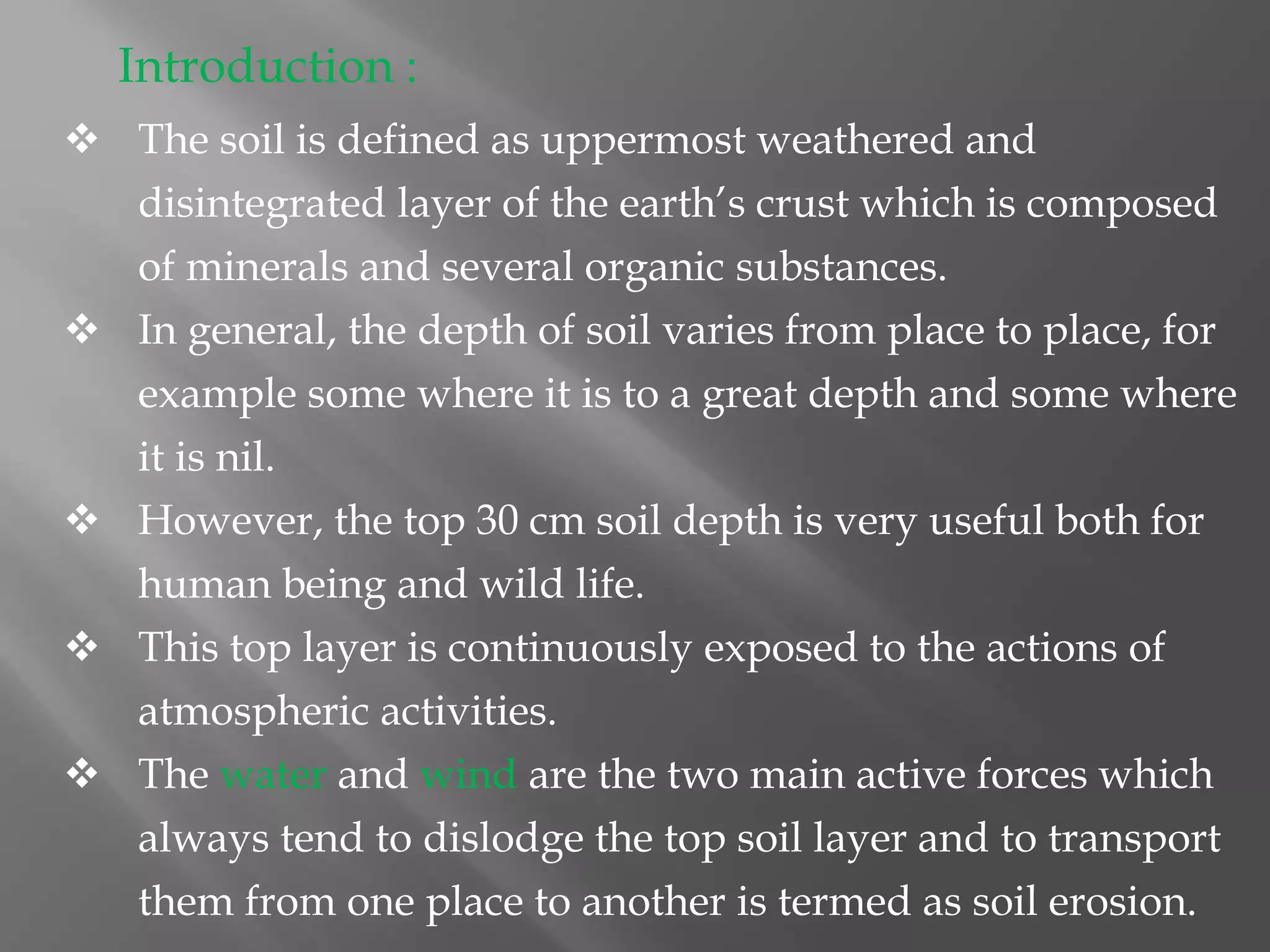 Soil erosion introduction | PPTX