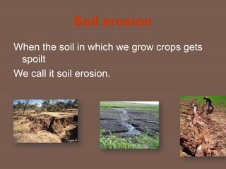 Soil erosion and conservation. | PPTX