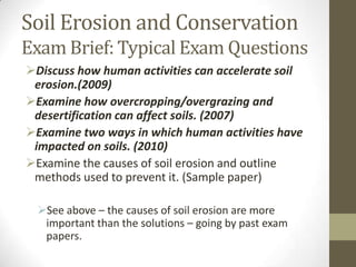 Soil Erosion and Conservation | PPTX