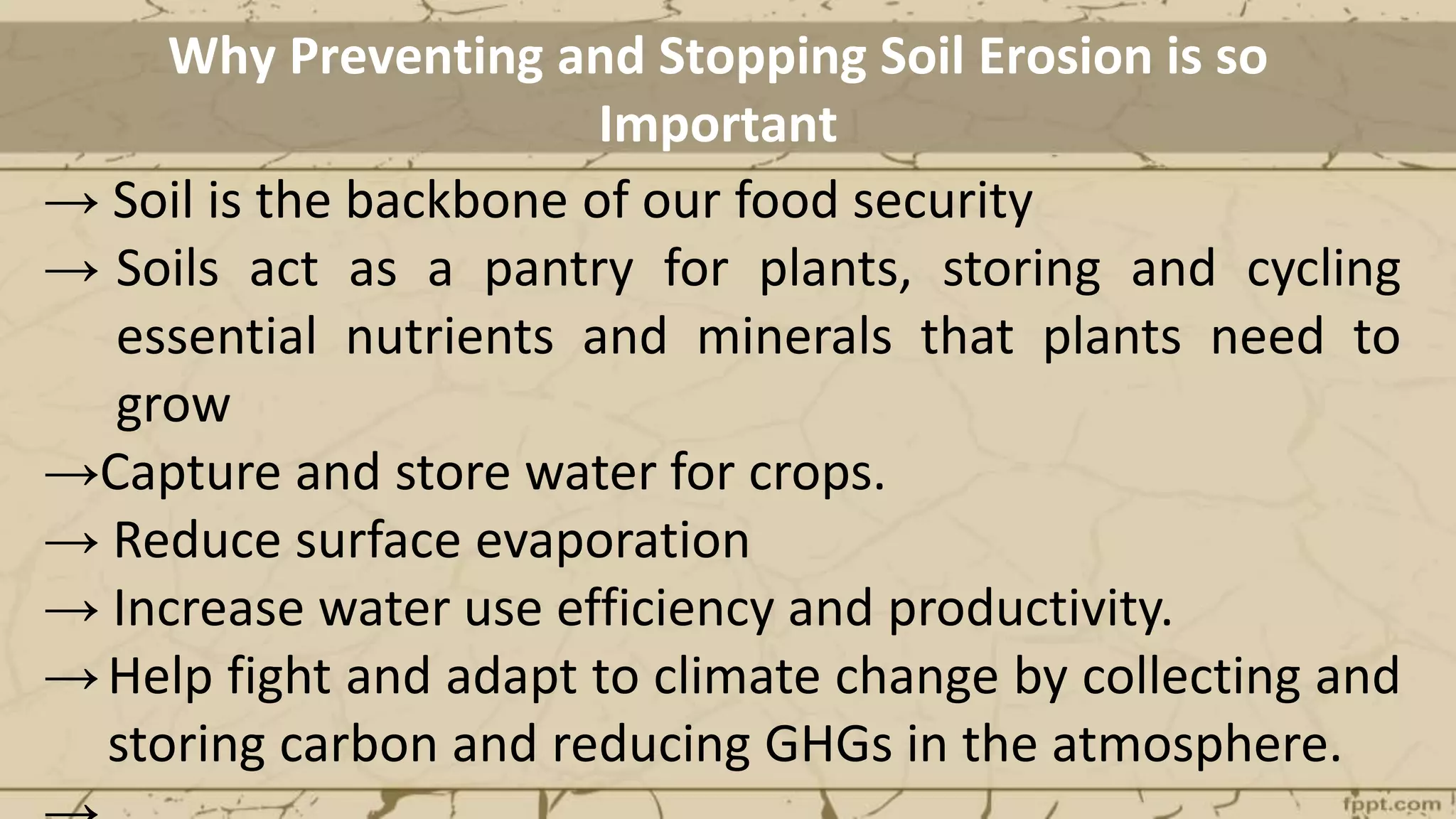 Soil Erosion and Conservation | PPTX