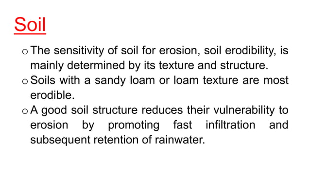 Soil Erosion and mechanics.pptx | Geology | Science