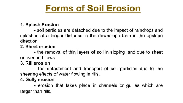 Soil Erosion and mechanics.pptx | Geology | Science