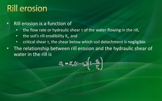 Rill Erosion Definition