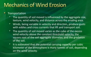 Soil erosion by wind | PPTX
