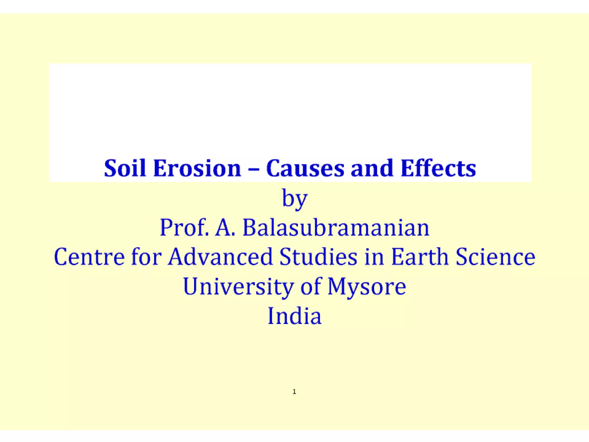 Understanding Soil Erosion Causes Effects Solutions - Educational ...