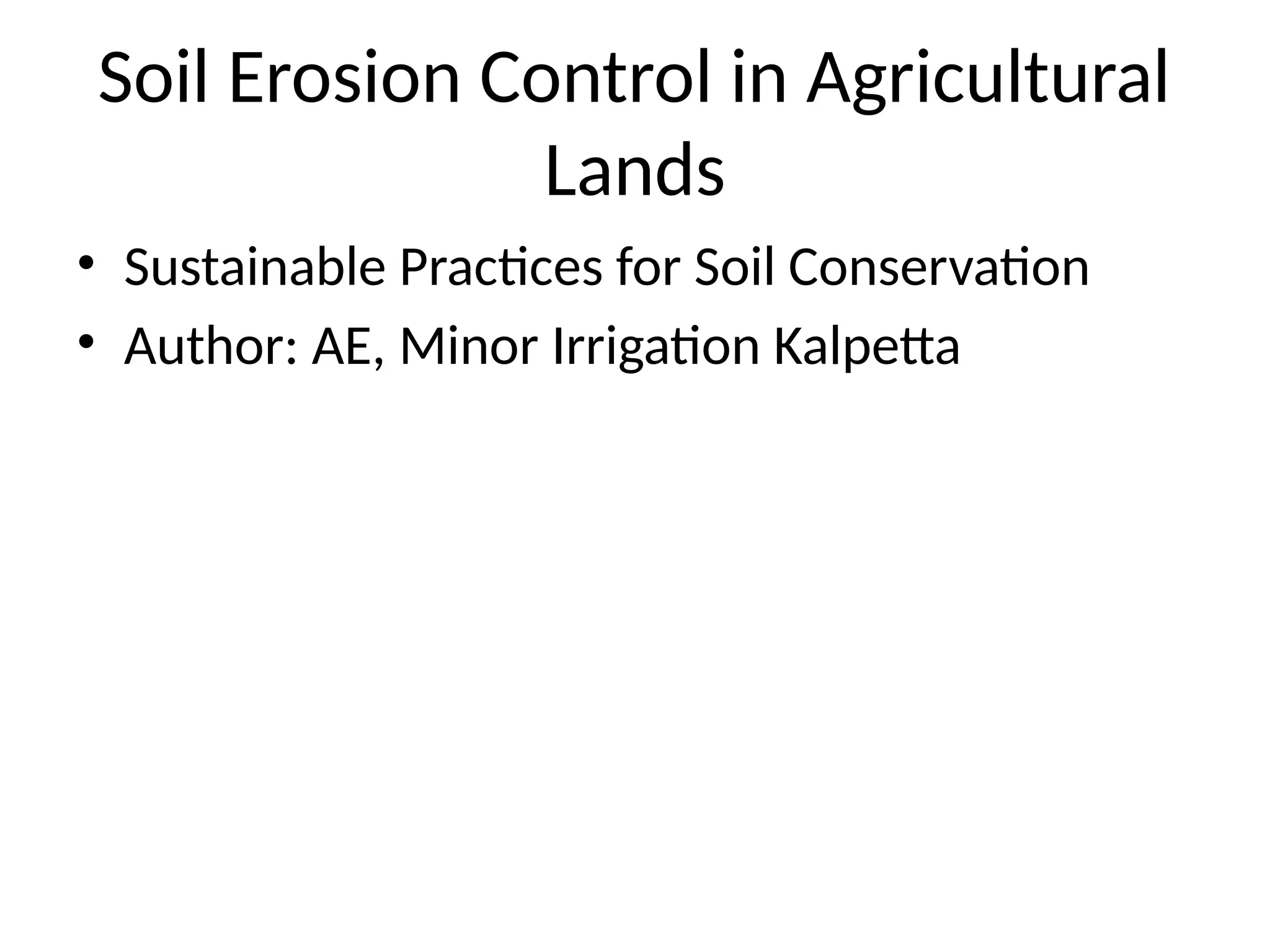soil erosion soil control soil erosion soil control | PPTX