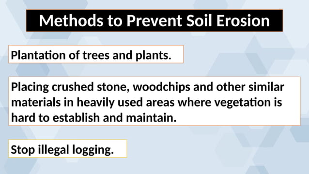 Soil Erosion, Agents_Favorite report.pptx | Geology | Science