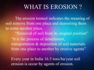 Soil erosion kvg | PPTX
