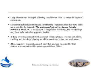Soil exploration methods and soil investigation report | PDF