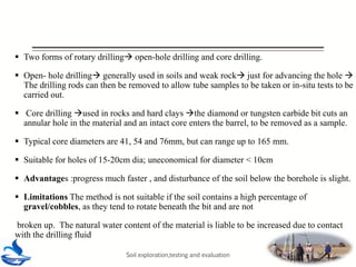 Soil exploration methods and soil investigation report | PDF