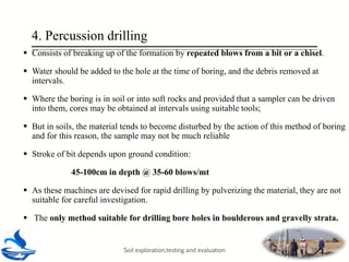 Soil exploration methods and soil investigation report | PDF