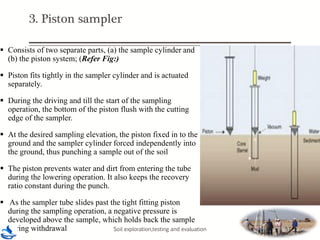 Soil exploration methods and soil investigation report | PDF