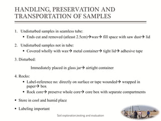 Soil exploration methods and soil investigation report | PDF