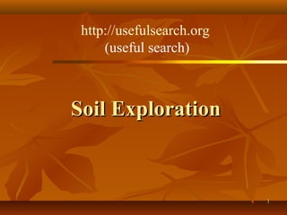 Soil exploration/Investigation method, purpose depth of exploration ...