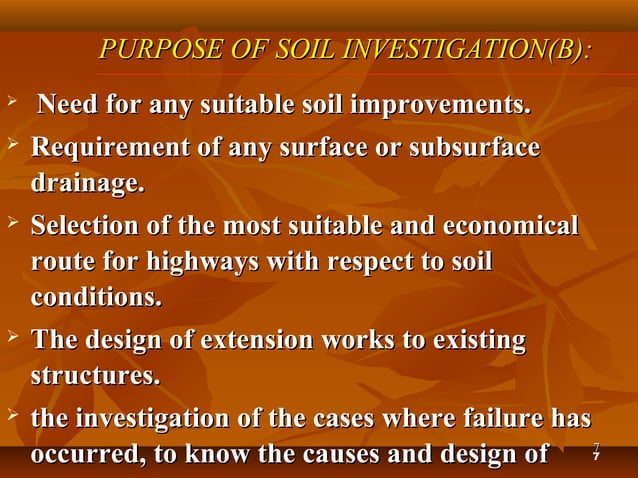 Soil exploration/Investigation method, purpose depth of exploration (Usefulsearch.org) (useful ...