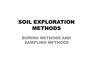 Soil Exploration_Boring & Sampling -Unit-1.pdf