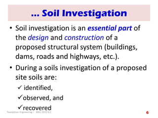 Soil exploration lecture. | PDF