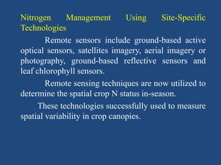 Fate of Nitrogen fertilizer in soil - biological nitrogen fixation ...