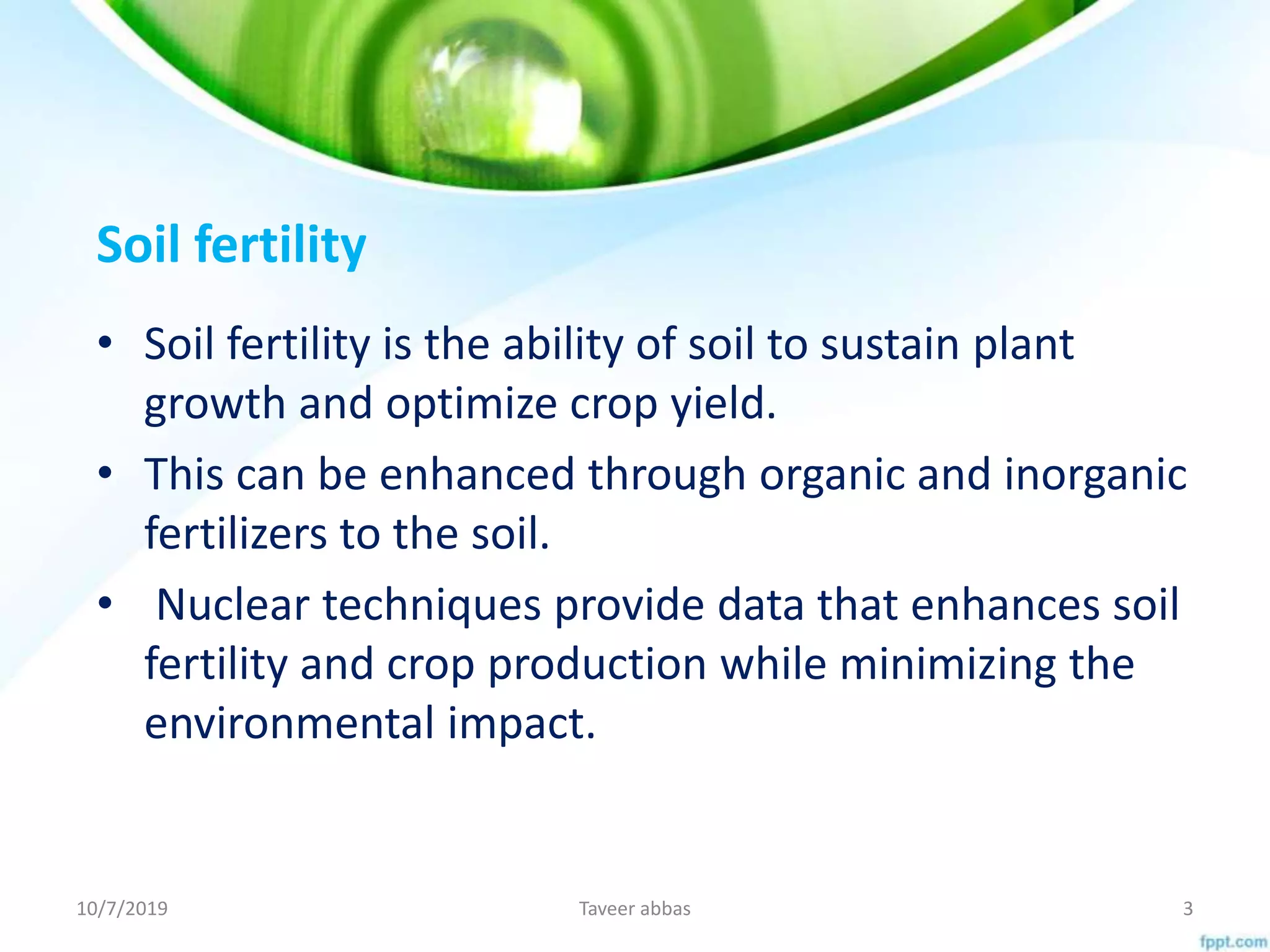 Soil fertility | PPTX