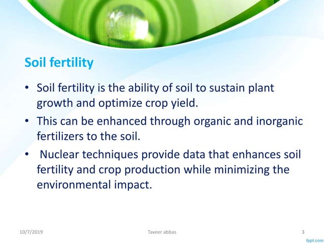 Soil fertility | PPTX | Agriculture | Industries