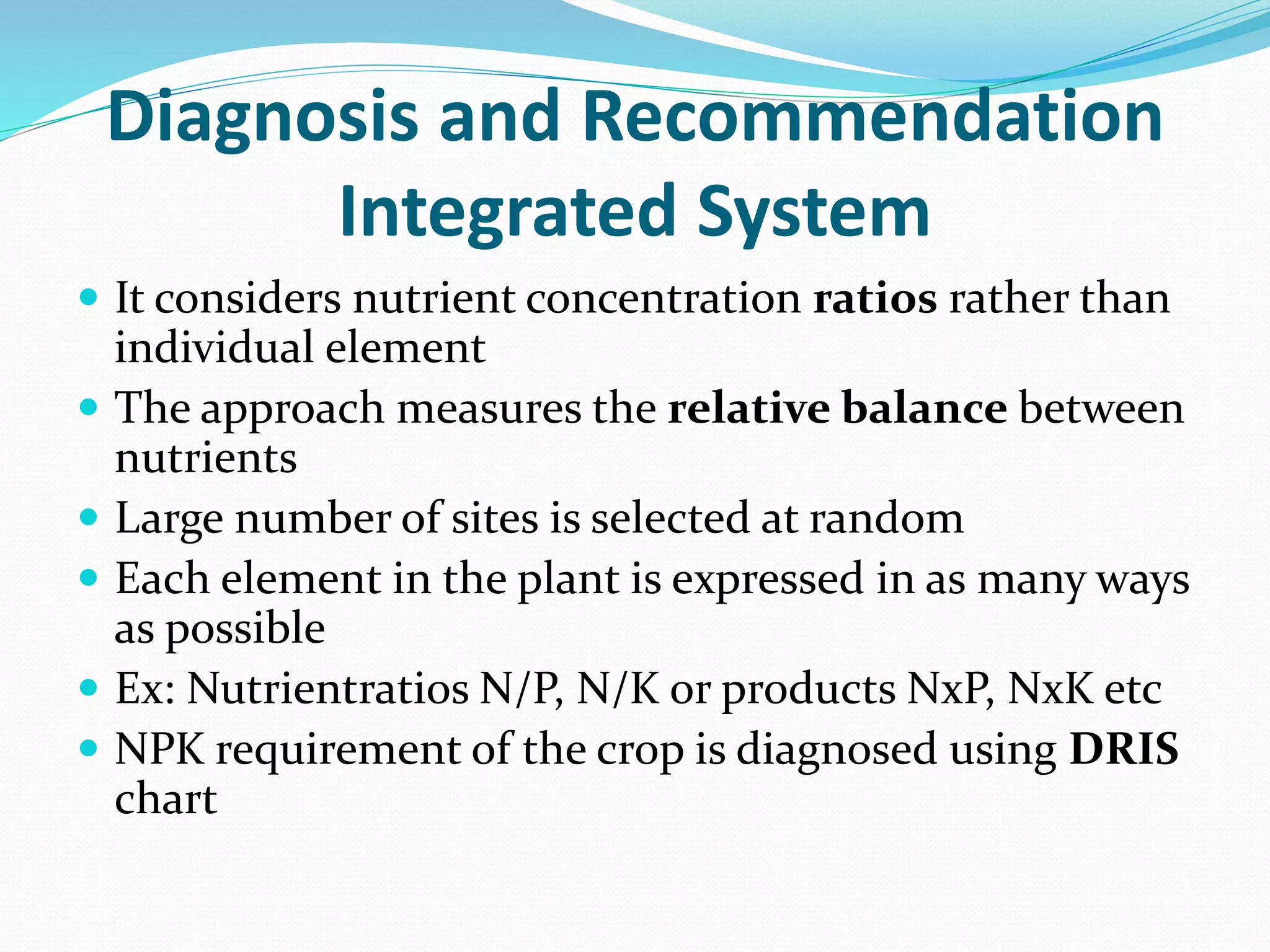 Soil fertility evaluation and fertilizer recommendation | PPTX