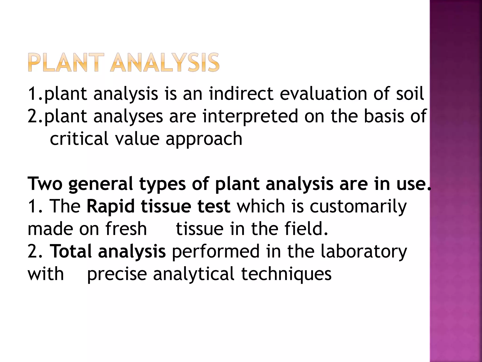 Soil fertility evaluation and fertilizer recommendation | PPTX