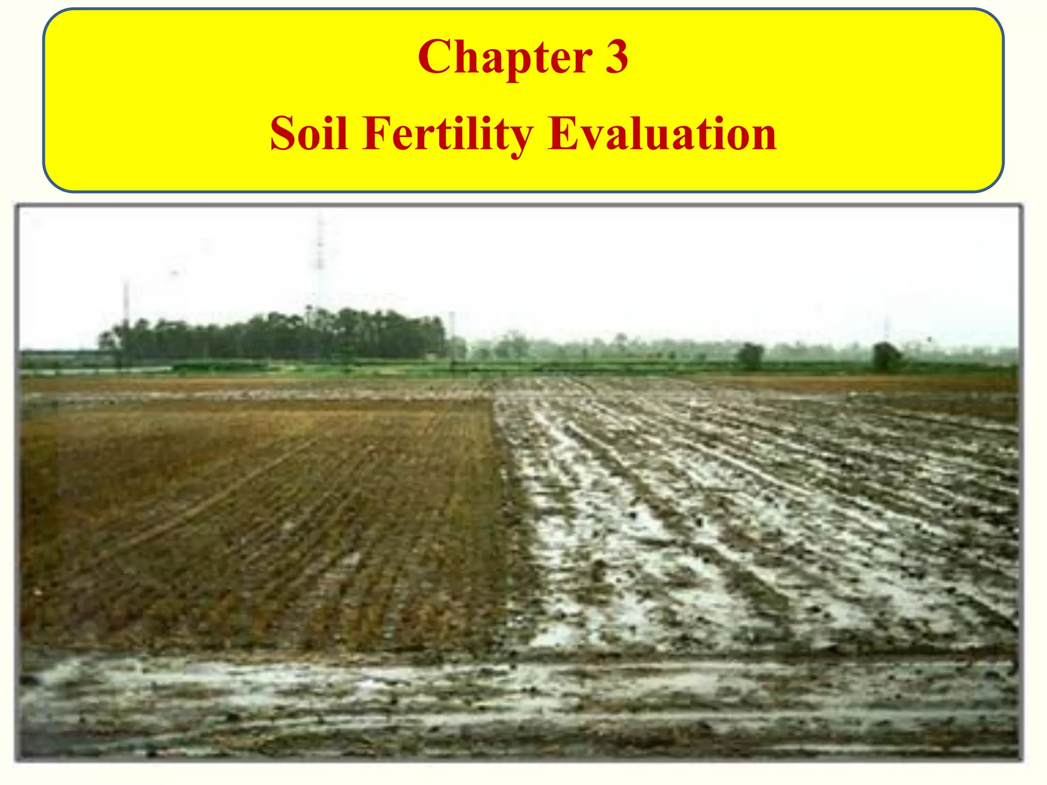 soil fertility evaluation ppt. | PDF