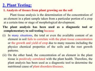 soil fertility evaluation ppt. | PDF